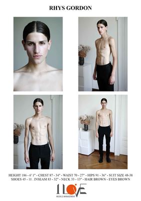 Rhys Gordon for I LOVE MODEL MANAGEMENT