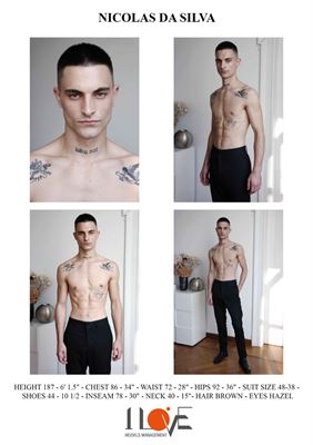 Nicolas Da Silva for I LOVE MODEL MANAGEMENT